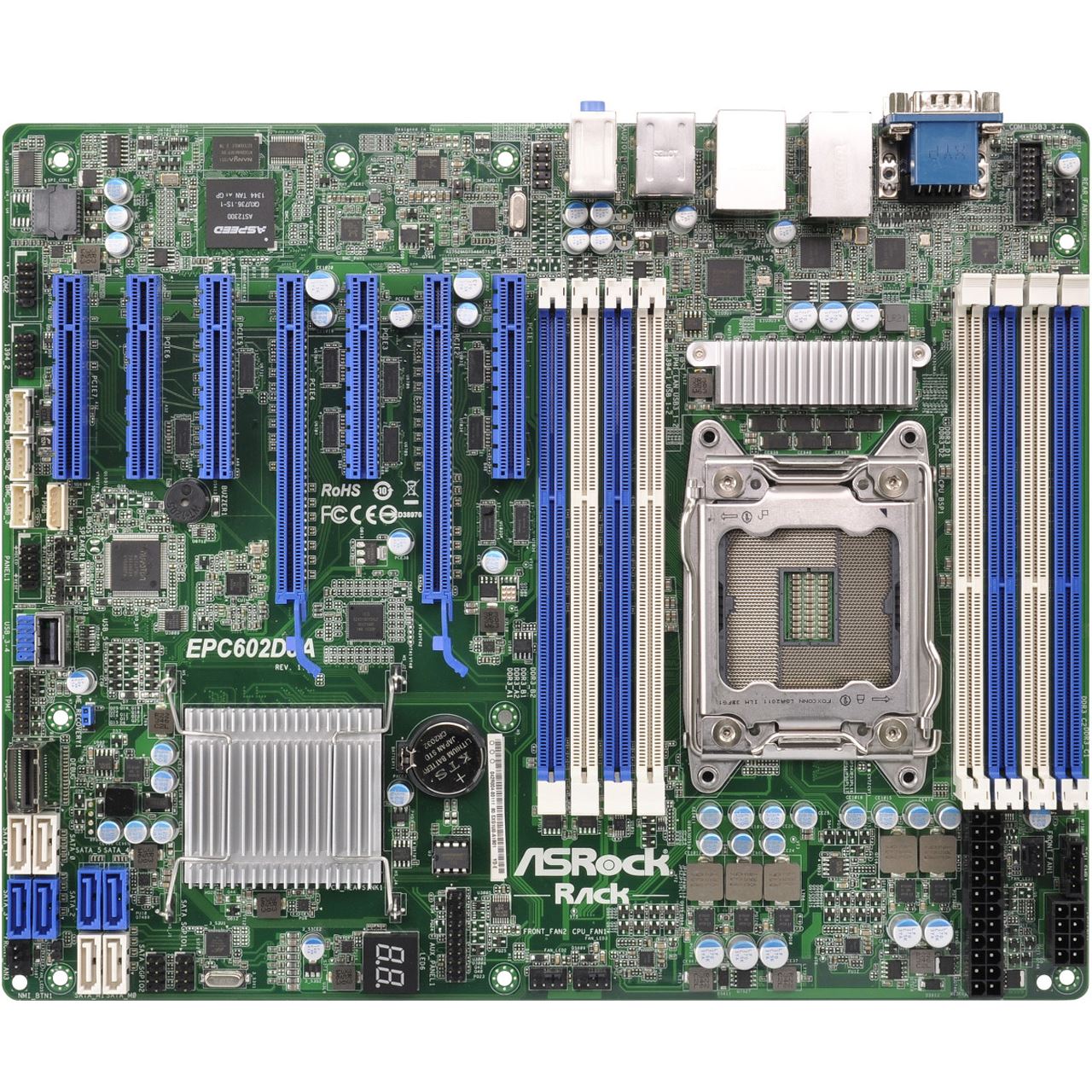 ASRock EPC602D8A Intel C602 So.2011 Quad Channel DDR3 ATX Retail ...